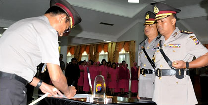 Gantikan Dono Indarto, Fadjar Abdillah Jabat Kapolres Kukar